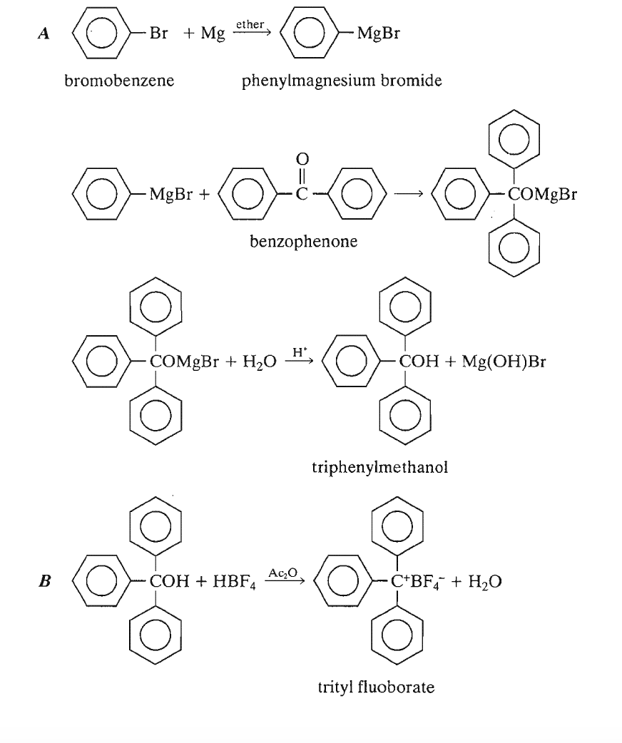 Solved ether A Br + Mg -MgBr bromobenzene phenylmagnesium | Chegg.com
