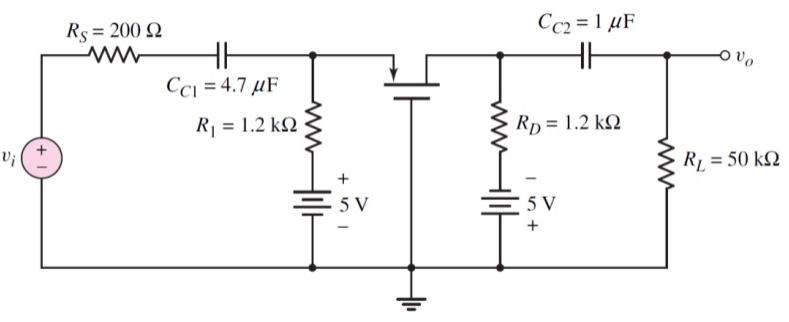 Solved Draw the AC equivalent circuit of the common gate | Chegg.com