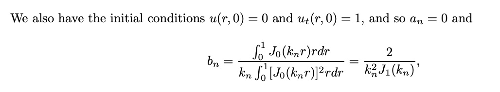 Solved How can I get the bn for the final result 2/(kn)^2 | Chegg.com