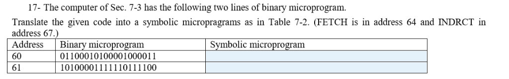 7 The Computer Of Sec 7 3 Has The Following Two