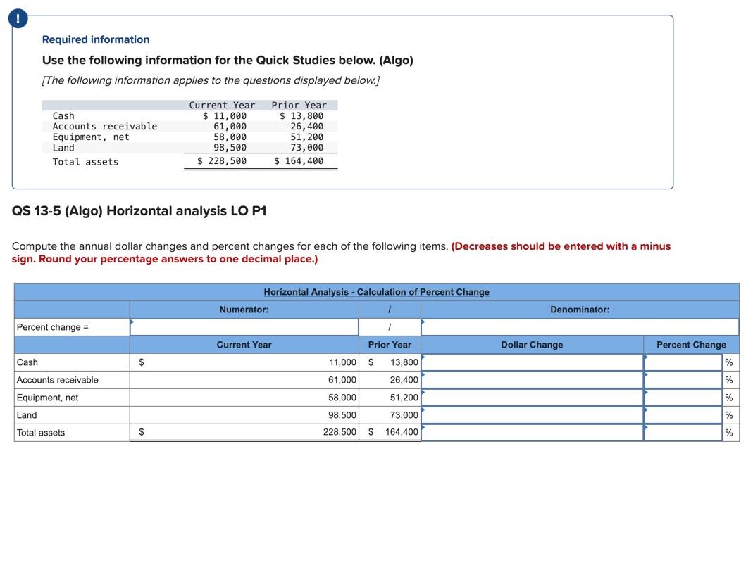 Solved ! Required information Use the following information | Chegg.com