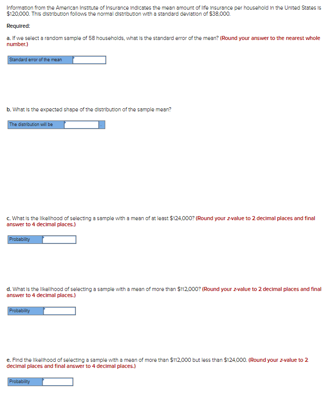 Solved Information from the American Institute of Insurance | Chegg.com