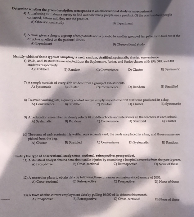 Solved Determine whether the given description corresponds | Chegg.com