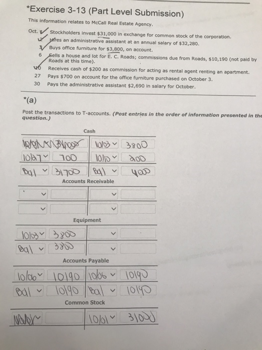 Solved "Exercise 3-13 (Part Level Submission) This | Chegg.com