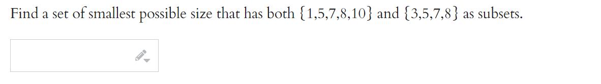 Solved Find a set of smallest possible size that has both | Chegg.com