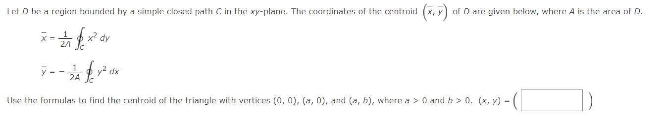 Solved Let D be a region bounded by a simple closed path C | Chegg.com