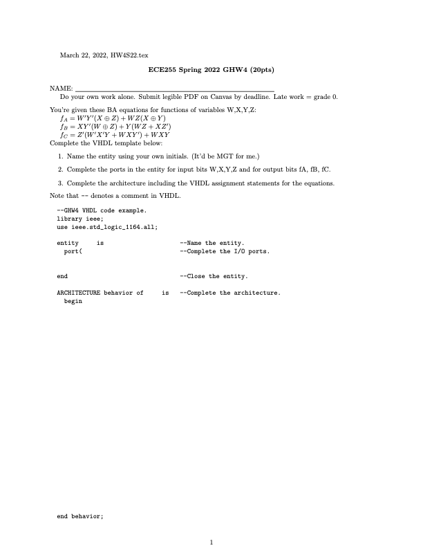 Solved March 22, 2022, HW4522.tex ECE255 Spring 2022 GHW4 | Chegg.com
