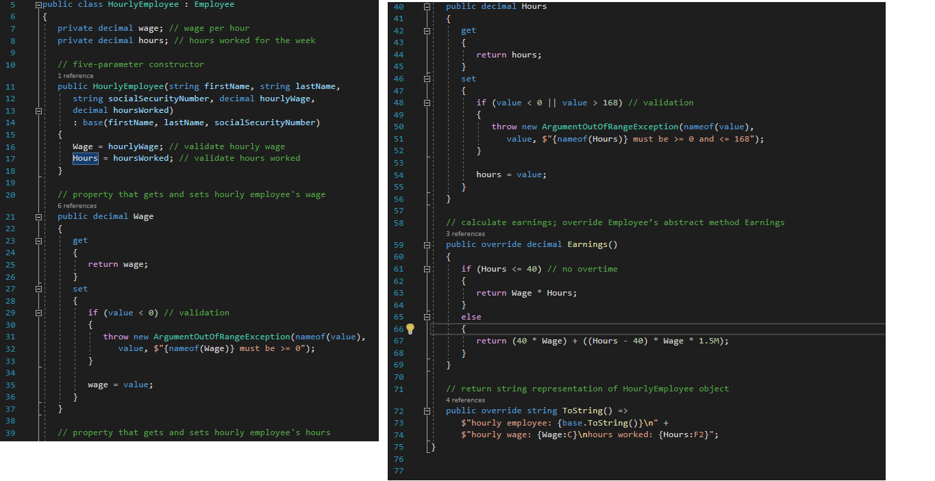 IN C# PLEASE USING THE PAYROLL SYSTEM INCLUDED IN | Chegg.com