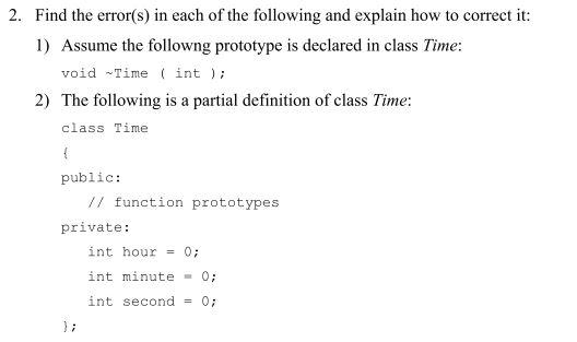 Solved 3. Given the class declaration #ifndef TESTCLASS_H | Chegg.com