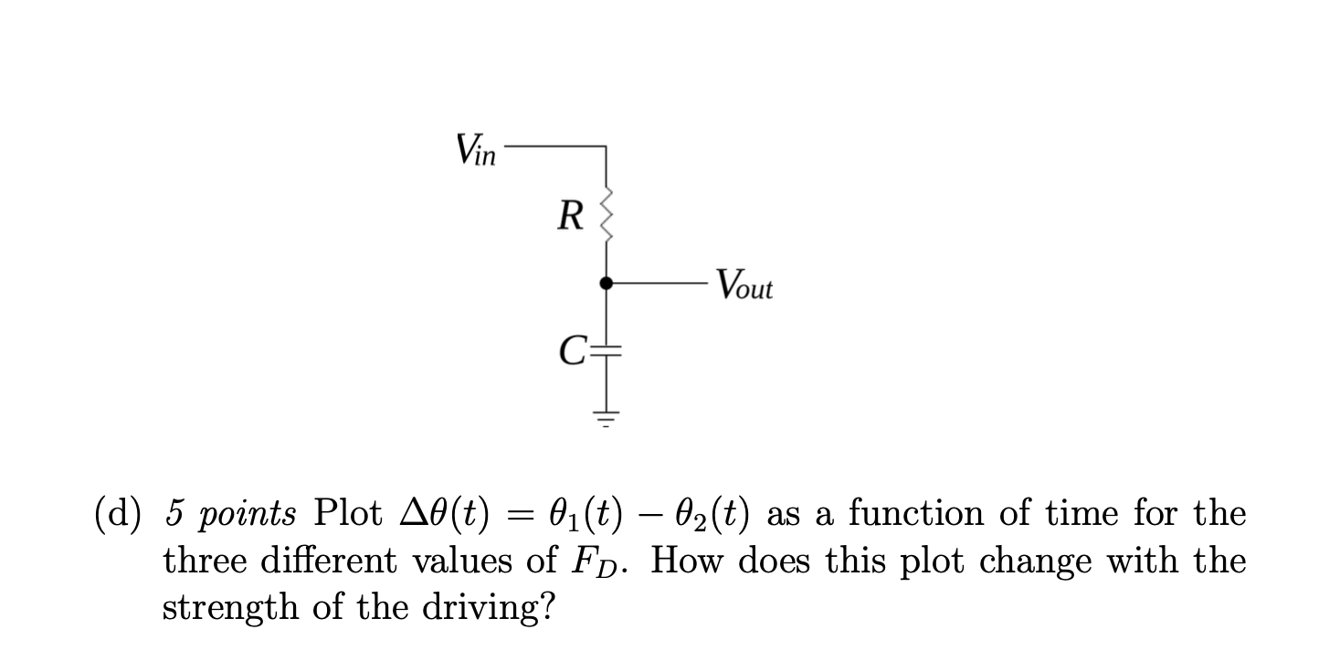 1. Driven, Damped, Nonlinear Pendulum The equation of | Chegg.com
