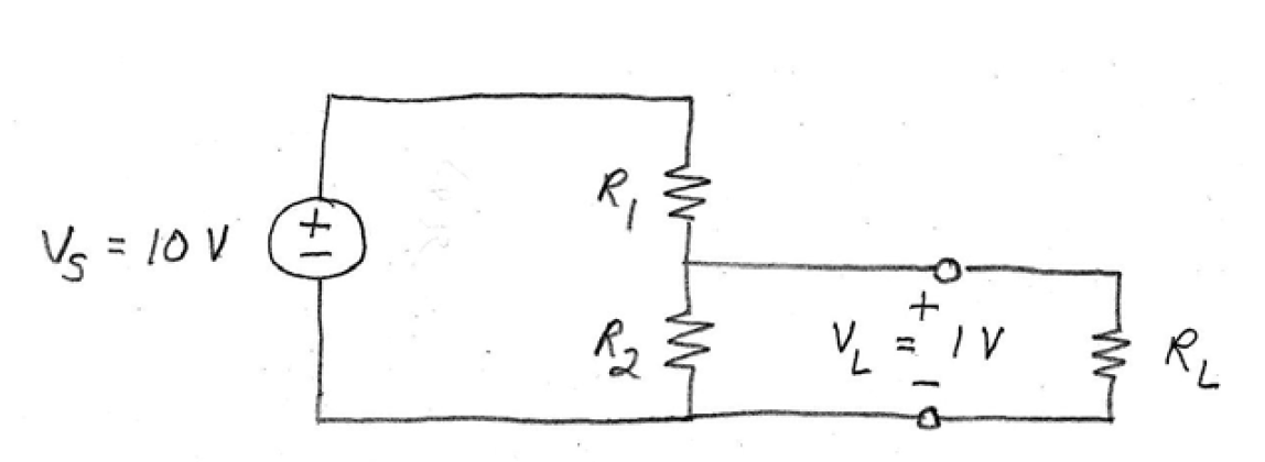 Solved Consider the voltage divider shown in Figure. It is | Chegg.com