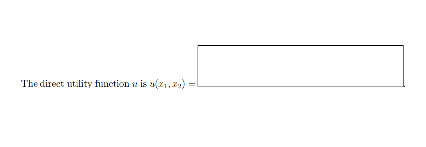Solved Construct a direct utility function u : R+ R that | Chegg.com