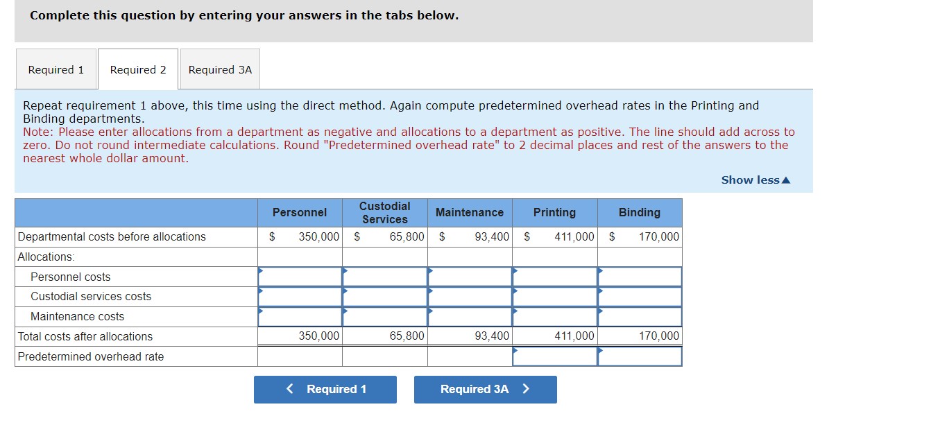 Solved Using the step-down method, allocate the service | Chegg.com