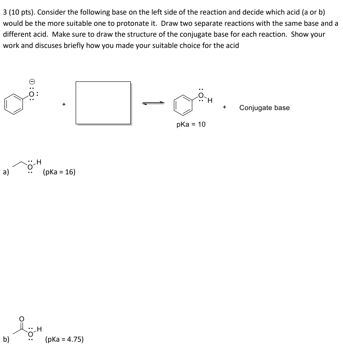 Solved 3 (10 ﻿pts). ﻿Consider the following base on the left | Chegg.com