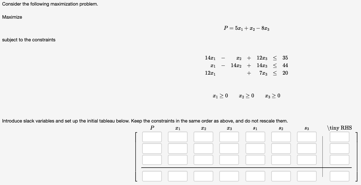 Solved Consider the following maximization problem. Maximize | Chegg.com