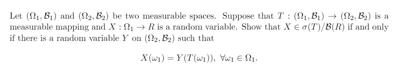 Solved Let (921, B1) and (922, B2) be two measurable spaces. | Chegg.com
