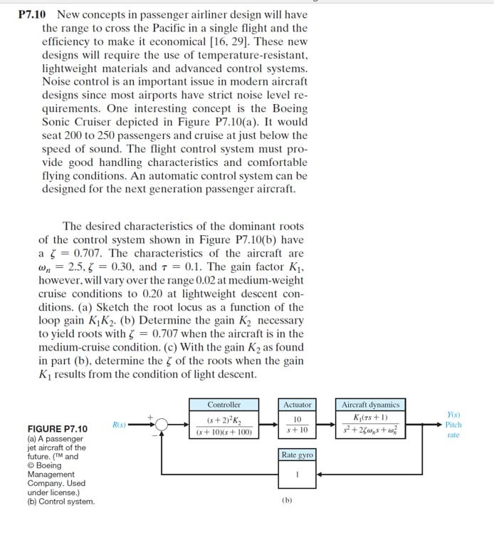 P7.10 New concepts in passenger airliner design will | Chegg.com