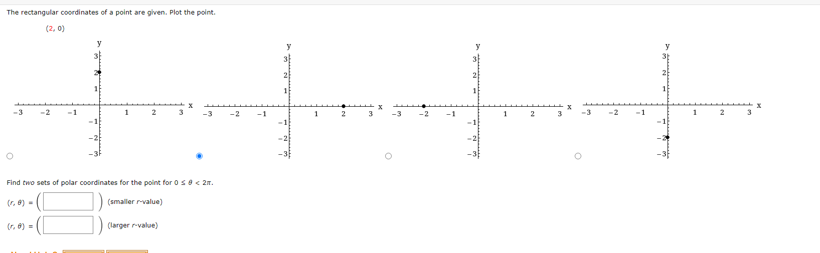 The rectangular coordinates of a point are given. | Chegg.com The rectangular coordinates of a point are given. | Chegg.com