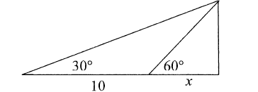 Solved 30° 10 60° X | Chegg.com