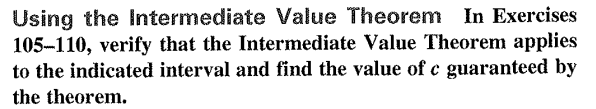 Solved Using the Intermediate Value Theorem In Exercises | Chegg.com