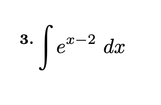 Solved ∫﻿﻿ex-2dx | Chegg.com
