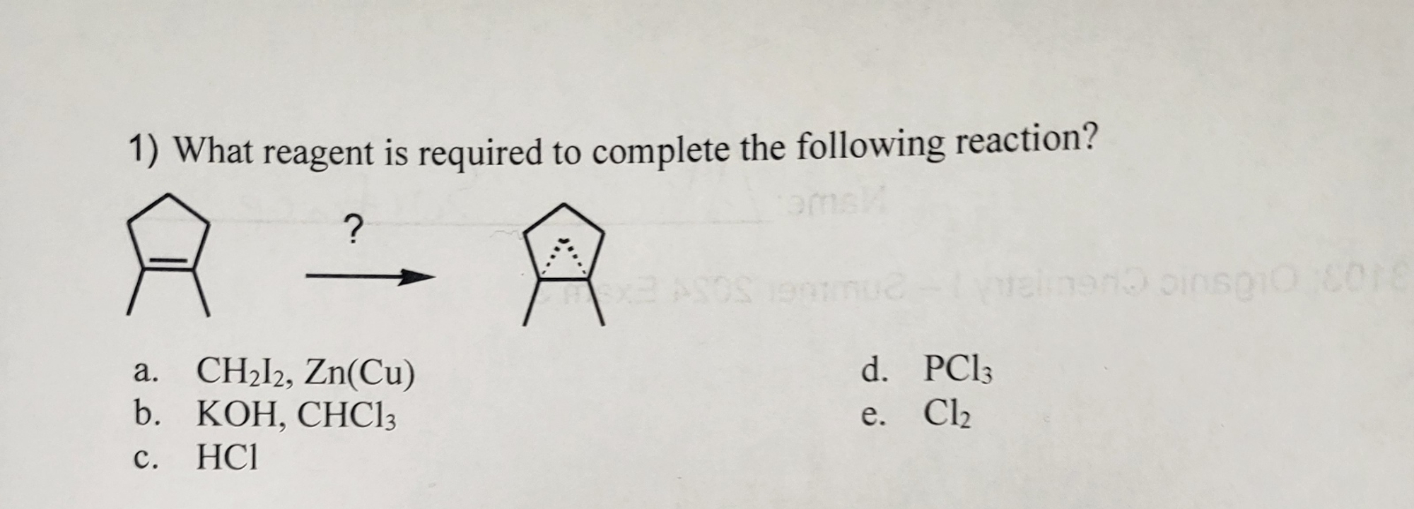 Solved What reagent is required to complete the following | Chegg.com