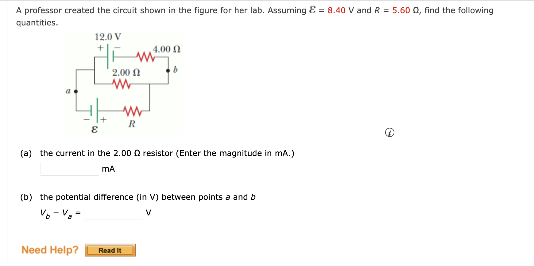 Solved A professor created the circuit shown in the figure | Chegg.com