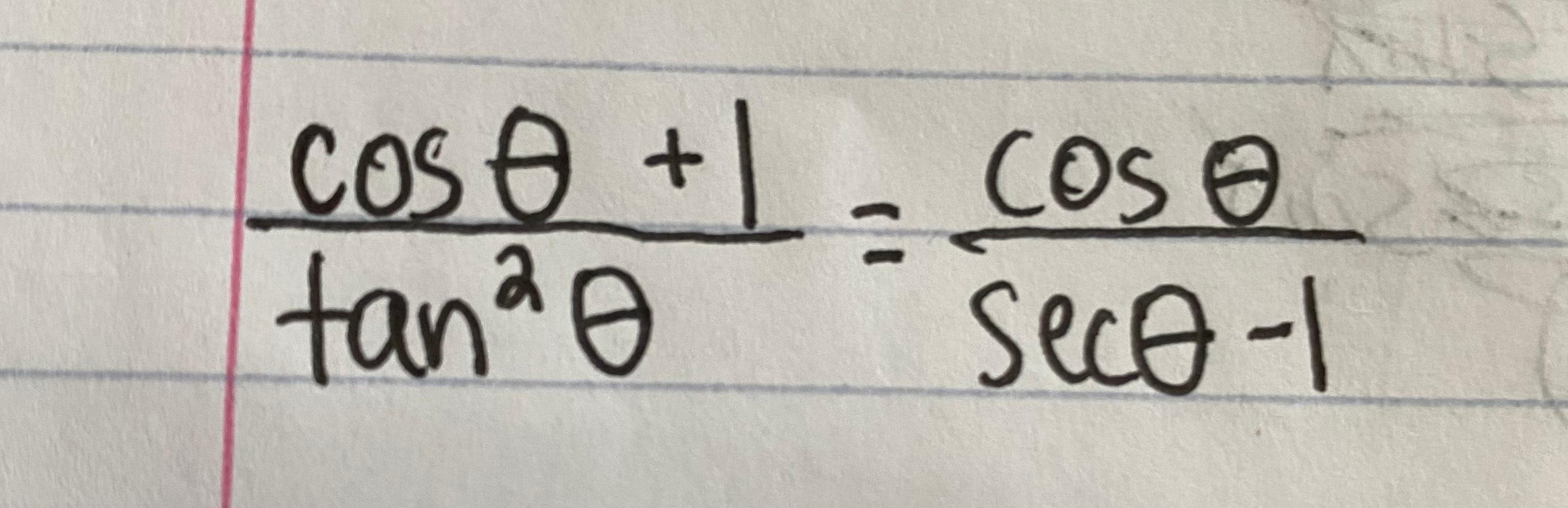 Solved cos O + ] - COSO tan²o Secol | Chegg.com