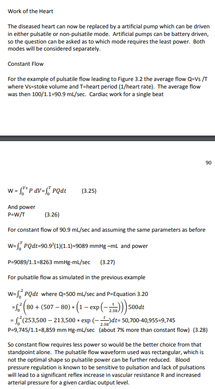 Solved In the following, cardiac work W and power P were | Chegg.com
