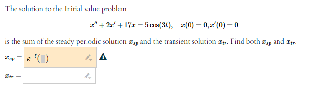 The solution to the Initial value | Chegg.com