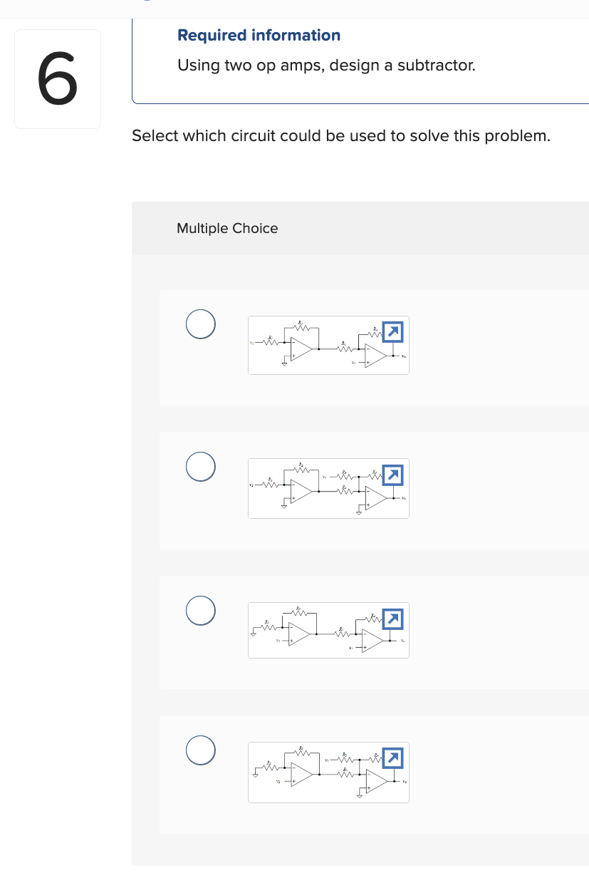 Solved Required informationUsing two op amps, design a | Chegg.com