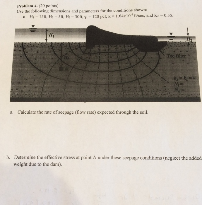 Problem 4 (20 points) Use the following dimensions | Chegg.com