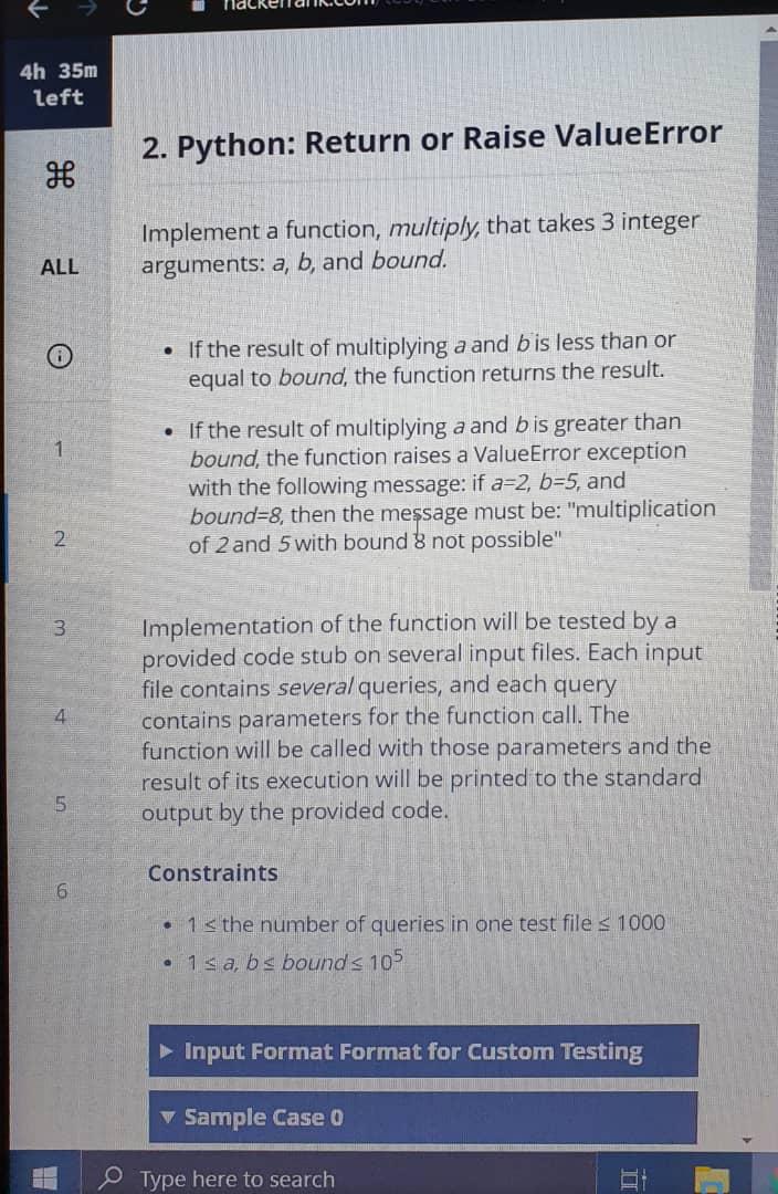 nack 4h 35m left 2. Python: Return or Raise | Chegg.com