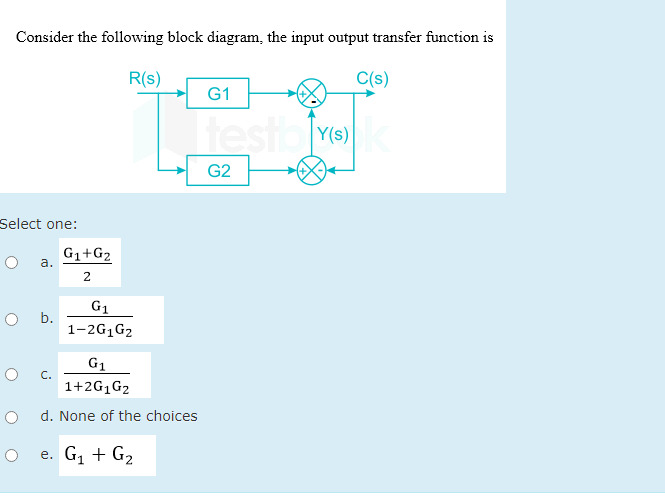 Solved Consider the following block diagram, the input | Chegg.com