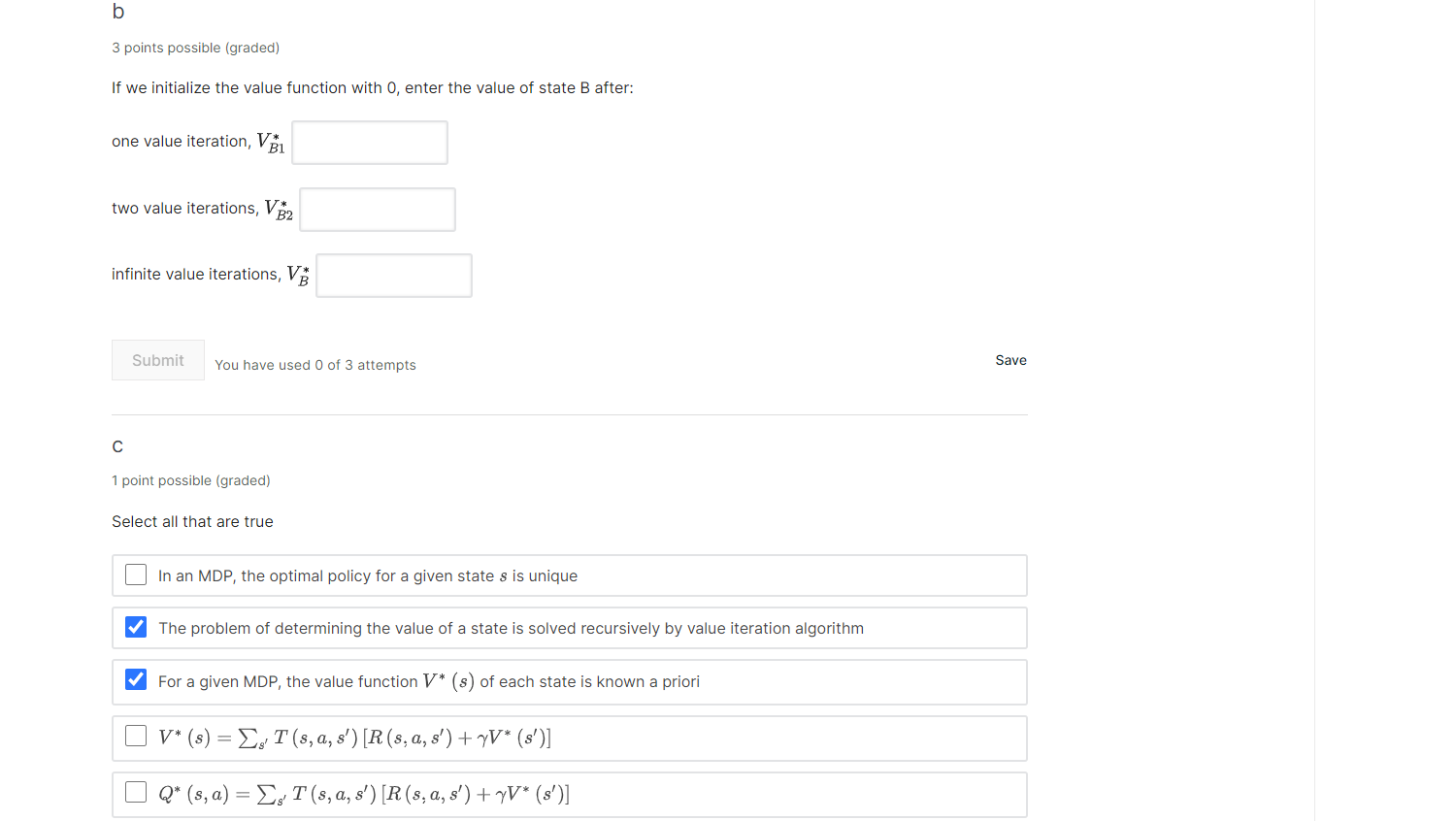 Solved 1. Value Iteration for Markov Decision Process W | Chegg.com