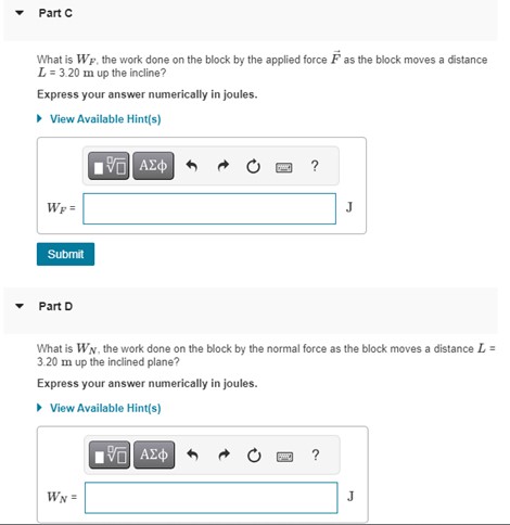 Solved A block of weight w=40.0 N sits on a frictionless | Chegg.com