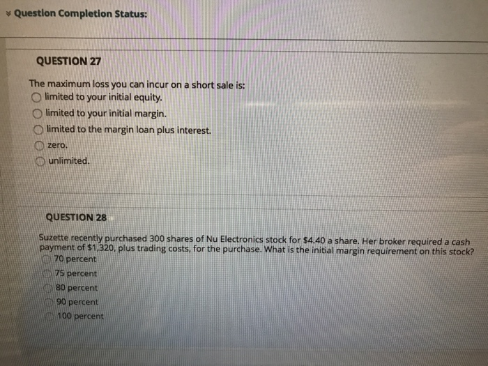 Solved Question Completion Status: QUESTION 27 The maximum | Chegg.com