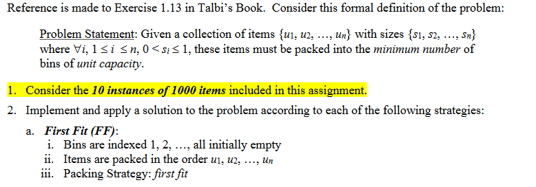 2. Implement and apply a solution to the problem | Chegg.com