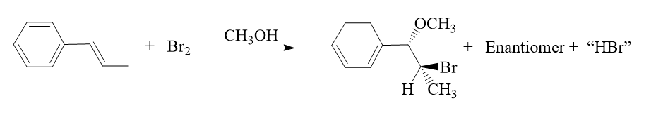 Solved CH3OH + Br2 OCH3 + Enantiomer + "HBr” Br H CH3 | Chegg.com