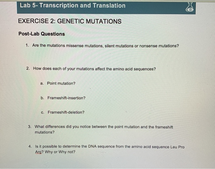 Solved The other picture is the mutations the questions are | Chegg.com