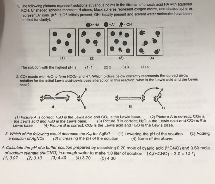Solved 1. The following pictures represent solutions at | Chegg.com