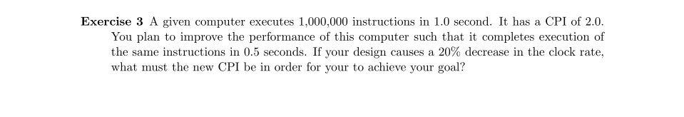 Solved 1. Performance. Recall the classic CPU performance | Chegg.com