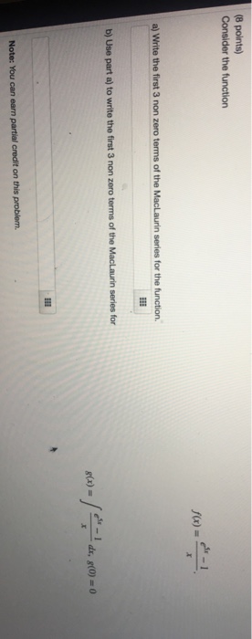 Solved the function a) Write the first 3 non zero terms of | Chegg.com