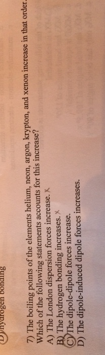 Solved The boiling points of the elements helium, neon, | Chegg.com