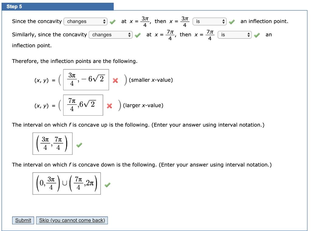 Solved Exercise (c) Find the inflection points. Find the | Chegg.com