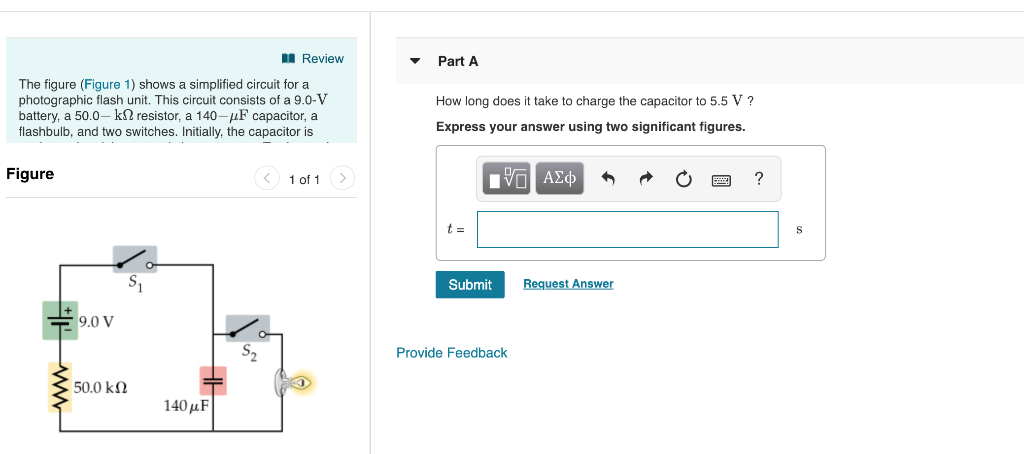 Solved II Review Part A The figure (Figure 1) shows a | Chegg.com