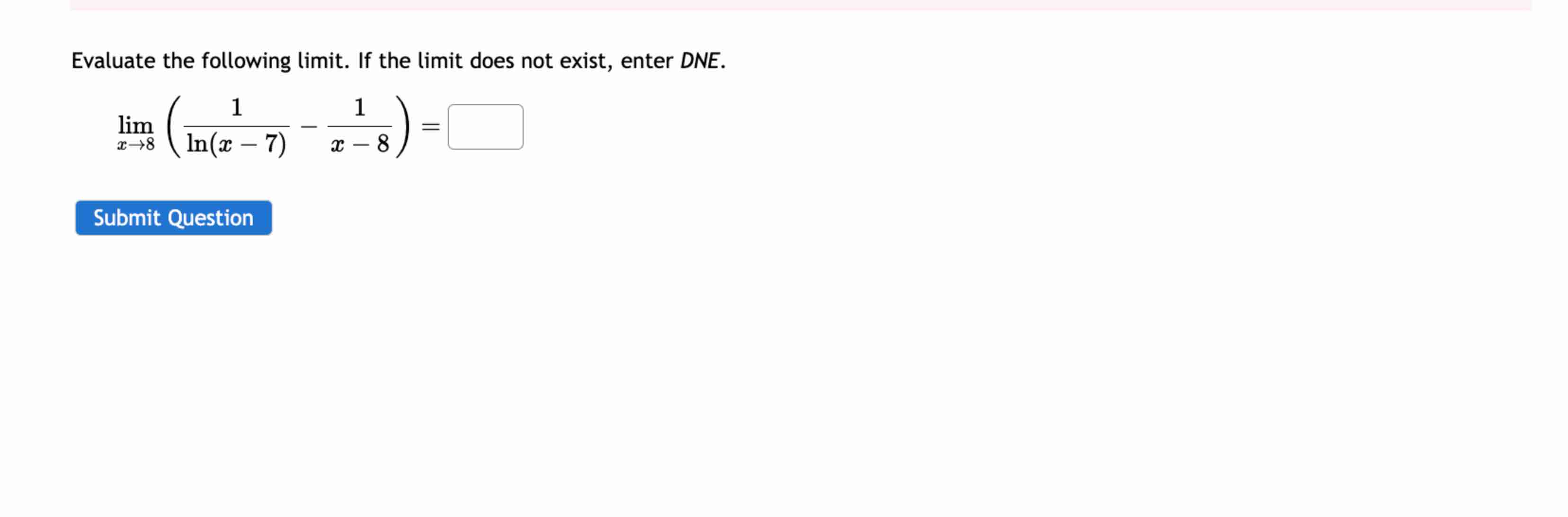 Solved Evaluate the following limit. If ﻿the limit ﻿does not | Chegg.com