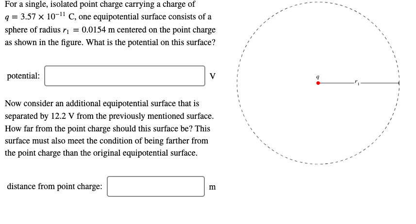 Solved For a single, isolated point charge carrying a charge | Chegg.com