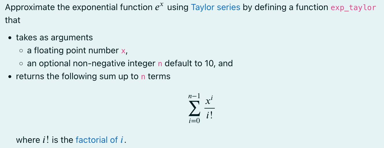 Solved Approximate the exponential function et using Taylor | Chegg.com
