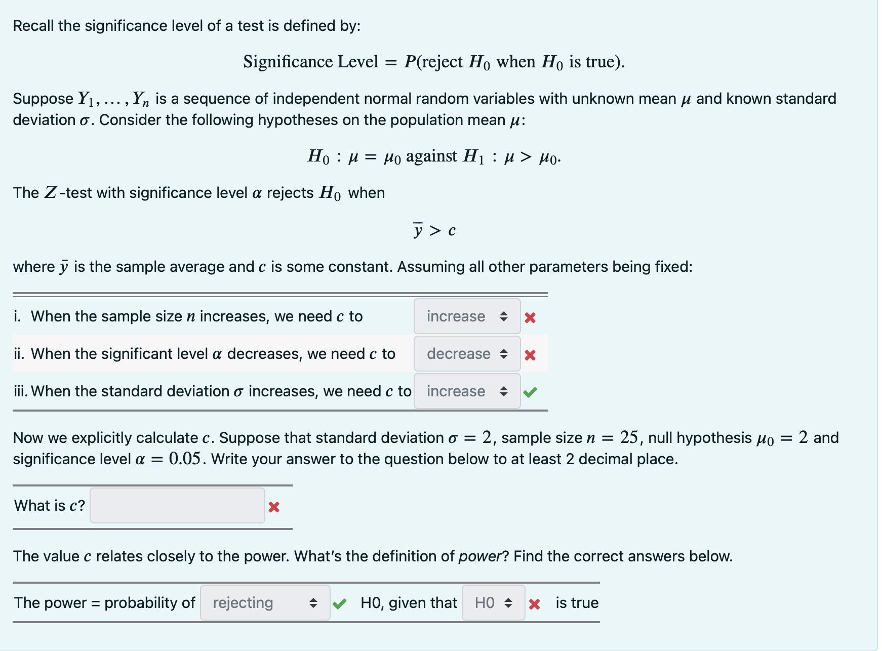 Solved Suppose now a different experiment was conducted to | Chegg.com